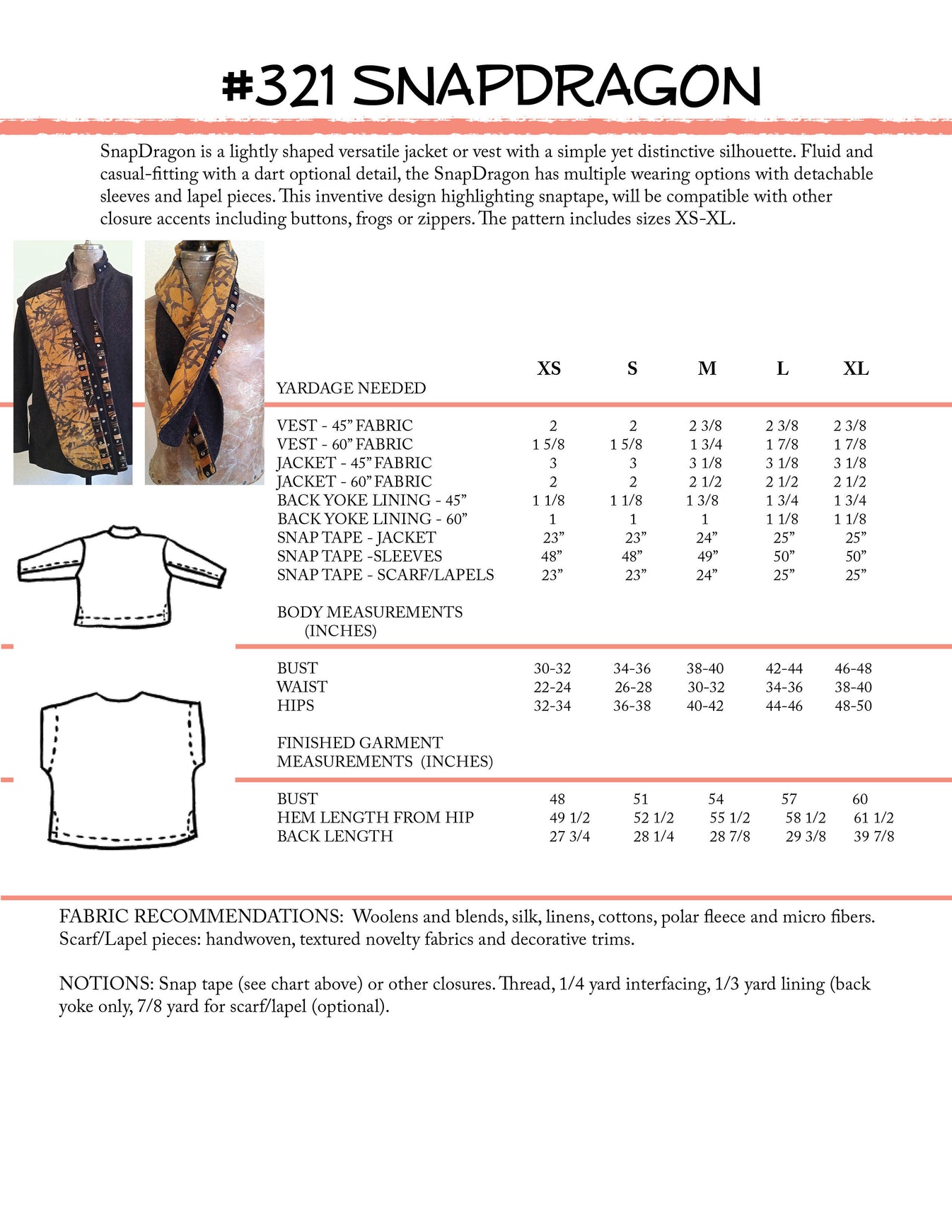 #321 SNAPDRAGON - PDF PATTERN – Diane Ericson Design