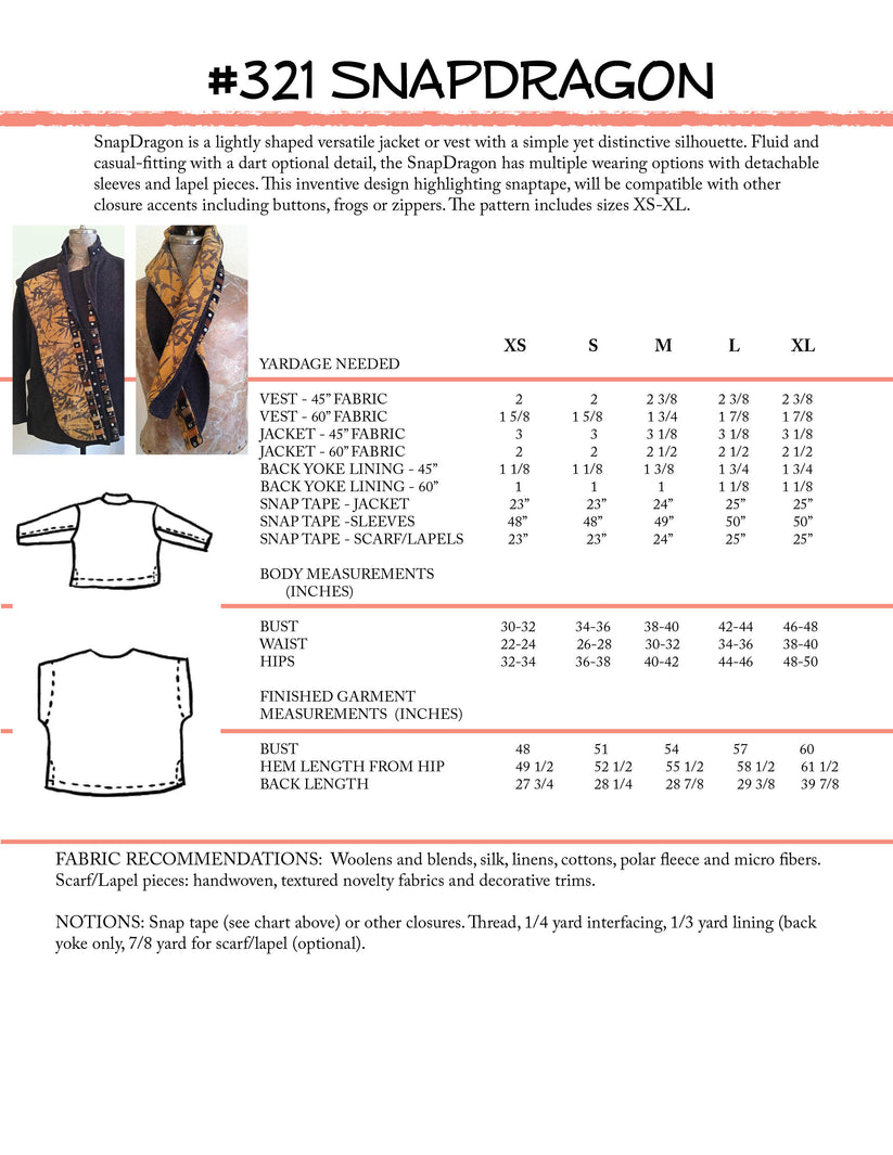 #321 SNAPDRAGON - PDF PATTERN – Diane Ericson Design