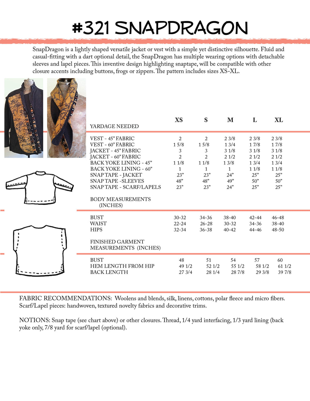 #321 SNAPDRAGON - PDF PATTERN – Diane Ericson Design